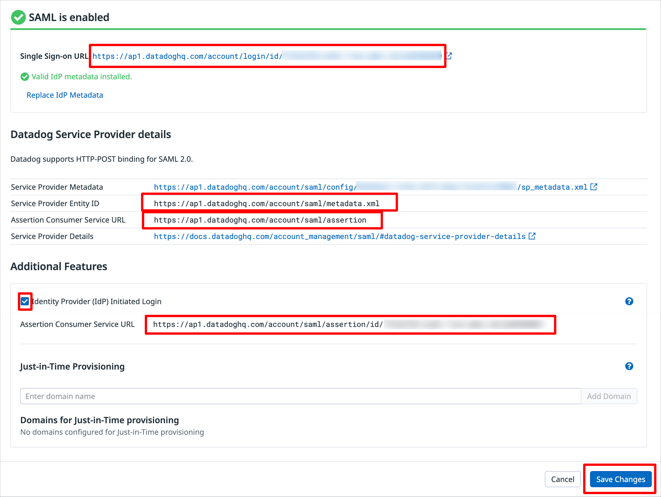 Datadog のSAML認証の設定方法 – サポート − GMOトラスト・ログイン