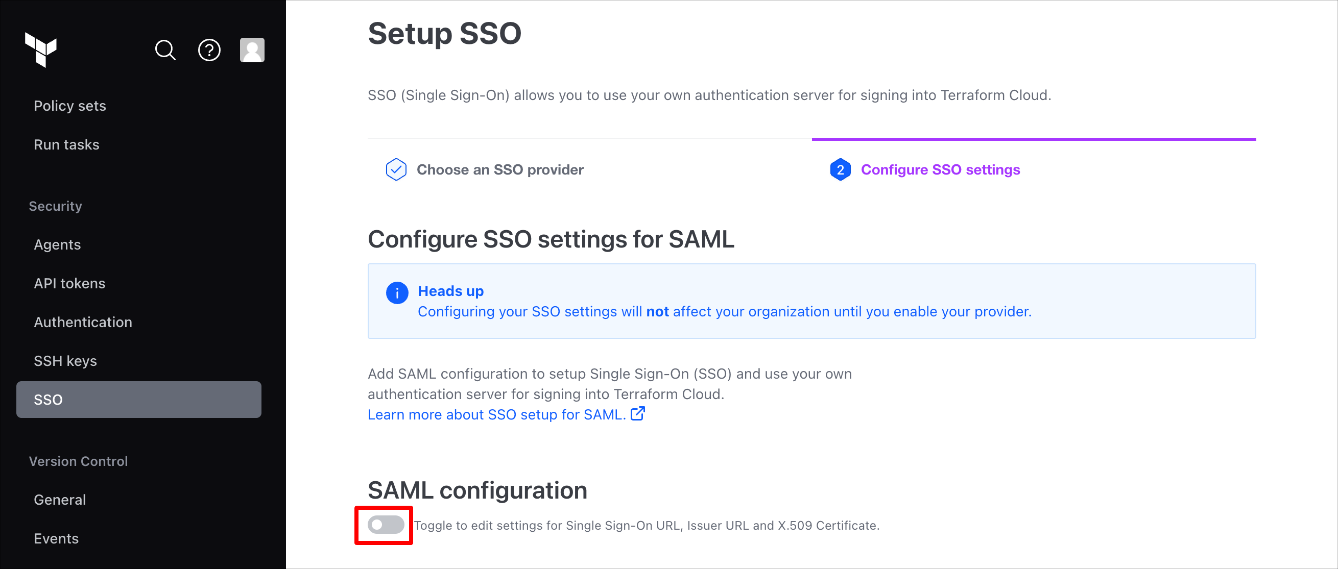 Terraform Cloud のSAML認証の設定方法 – サポート − GMOトラスト・ログイン